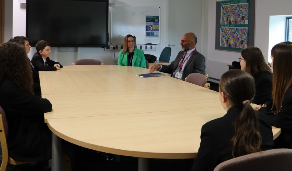 The Link Academy - Professor Colin Diamond CBE visits The Link Academy